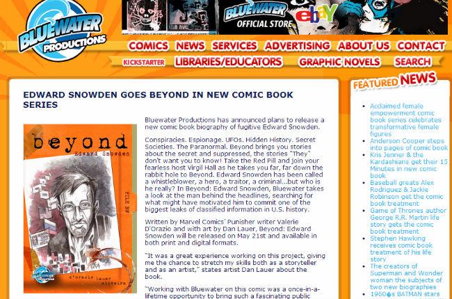 Edward Snowden, nuevo protagonista de cómic