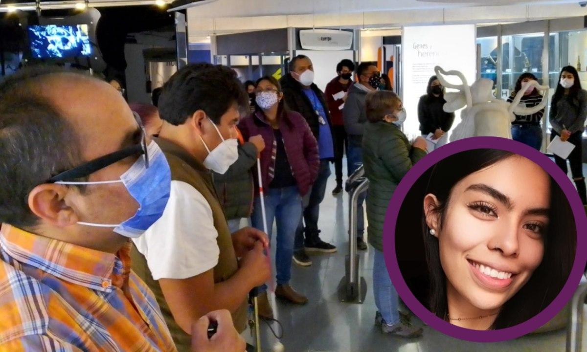 Conocer y enamorarse de la ciencia a través de información táctil y auditiva’*: Paola Pech