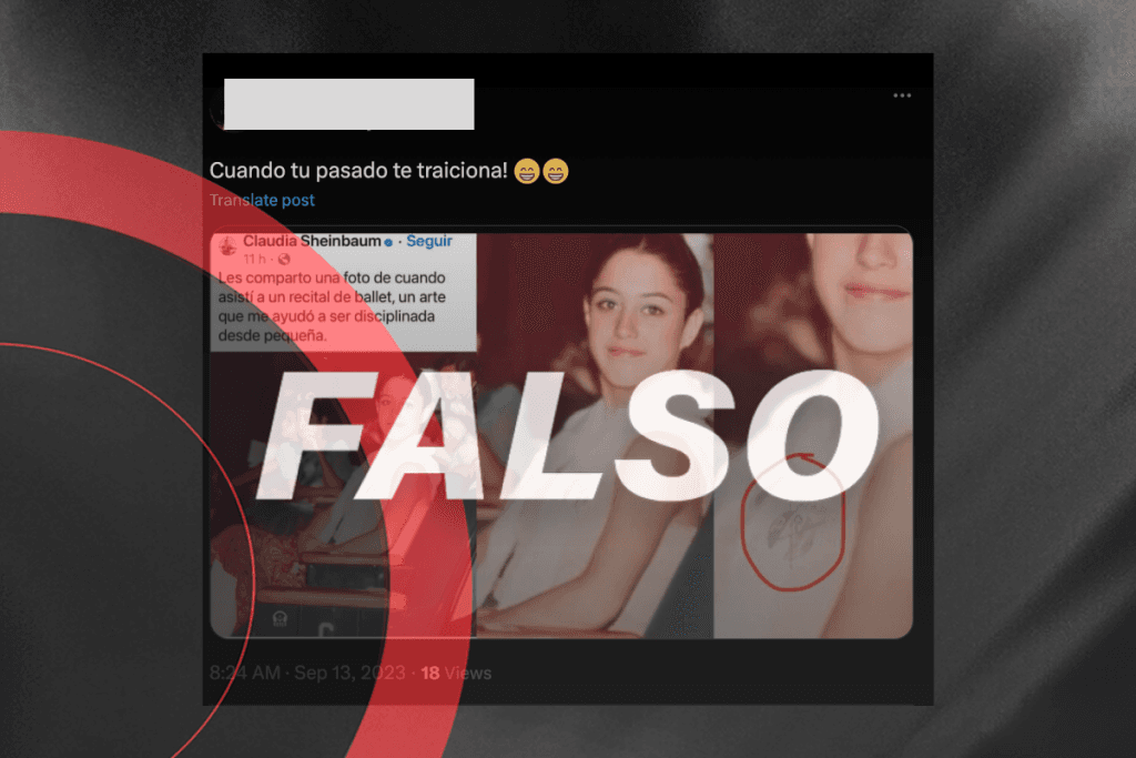 ¿Claudia Sheinbaum usando una blusa con logo del PRI? Falso, es una ...