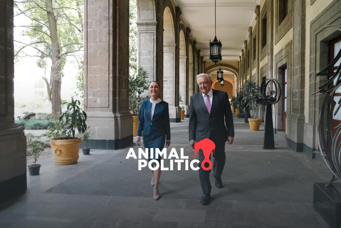 AMLO recibe a Sheinbaum en Palacio Nacional; hablarán sobre la ...