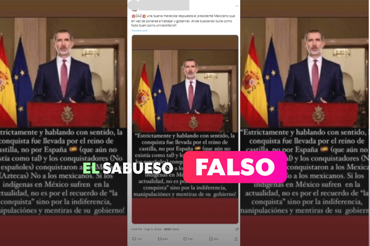 Falso que el rey de España respondiera a la carta de AMLO sobre ...