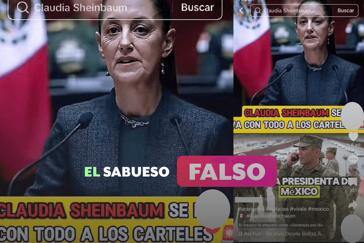 ¿Sheinbaum criticó a Ángela Aguilar? No, es un video manipulado