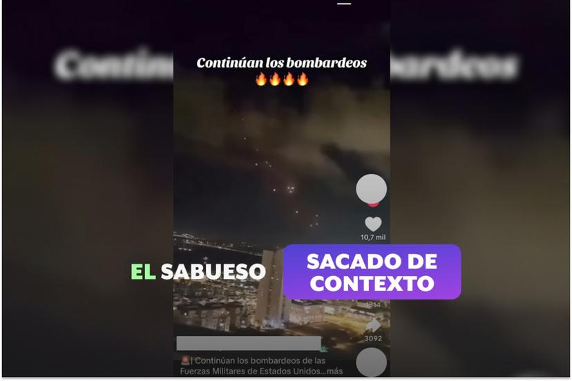 Este video que exhibe una lluvia de misiles no corresponde a Venezuela ...